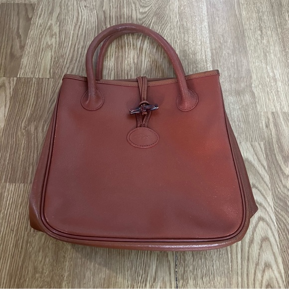 Bags | Authentic Longchamp Leather Tote | Poshmark